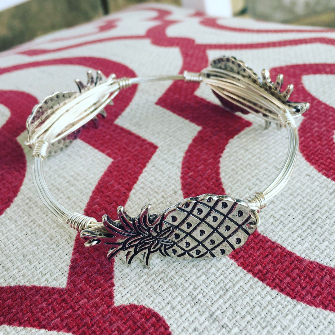 Southern Charmed Pineapple Bangle || Wire-wrapped Pineapple Bangle ...