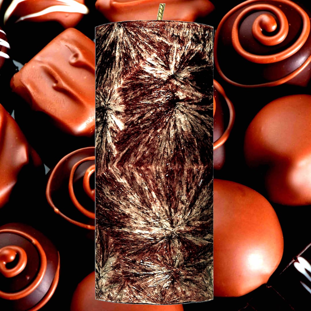 Chocolate Scented Pillar Candle Eco-friendly - Etsy