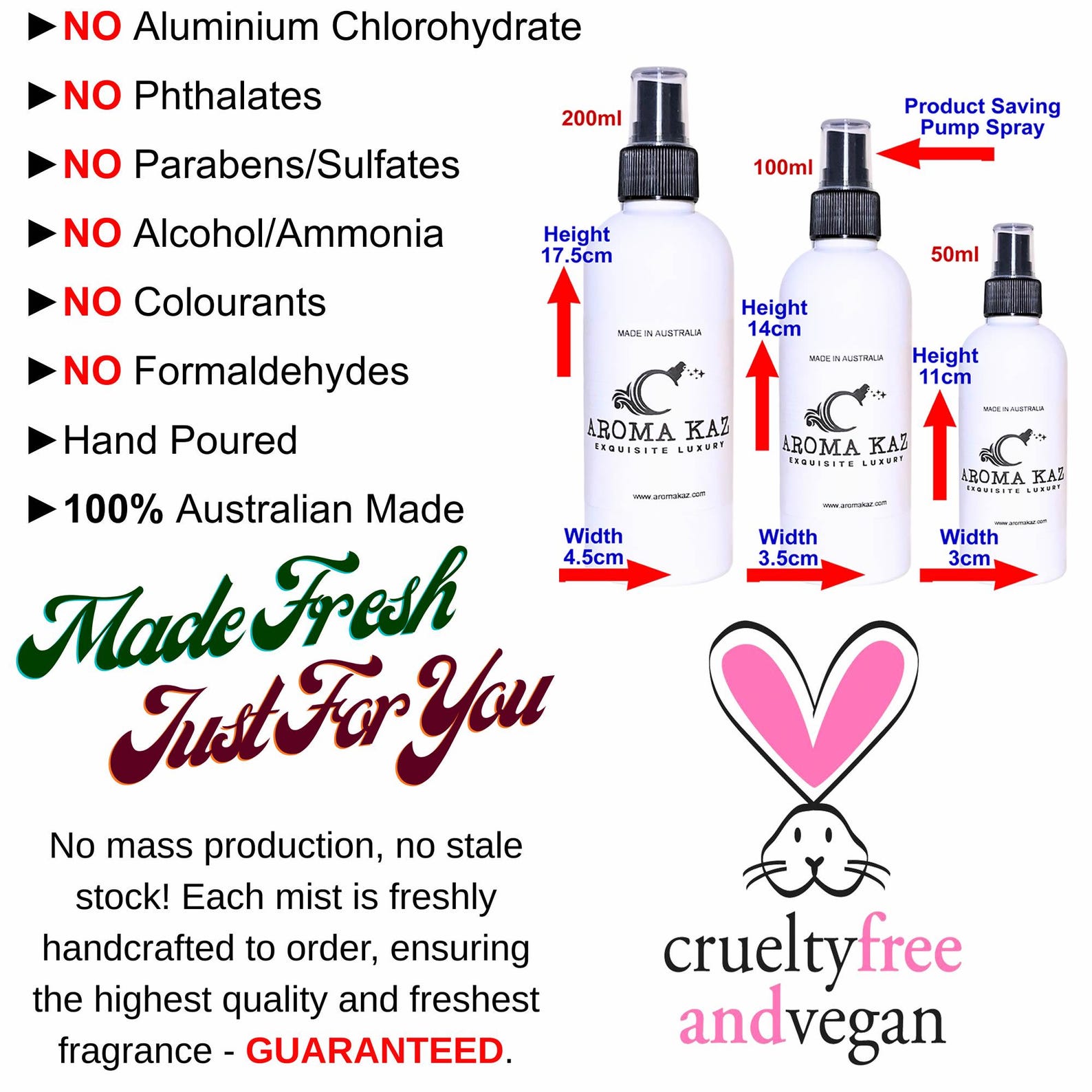 Apple Spice & Cinnamon Body Spray Mist Cruelty Free Vegan Alcohol-free ...