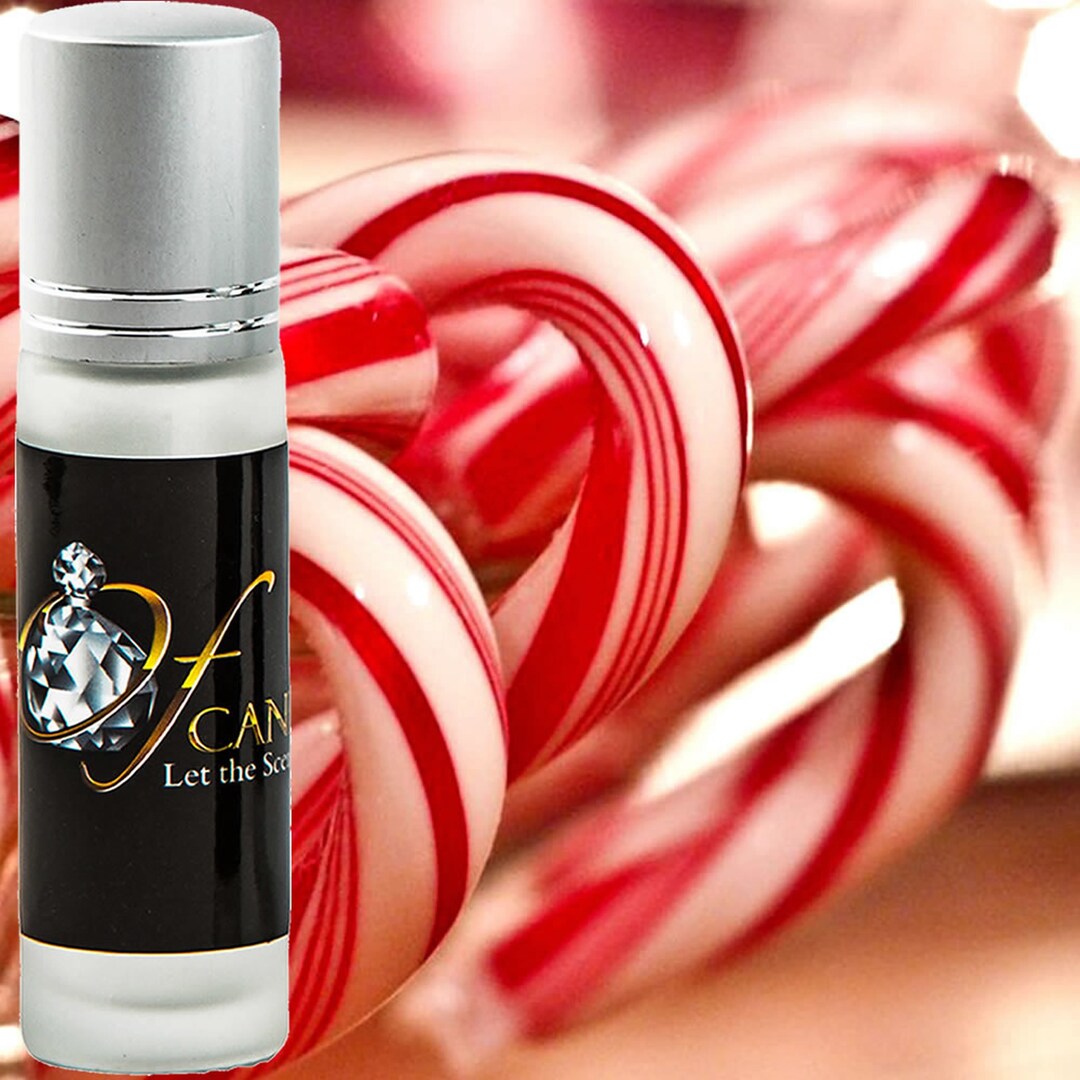 Candy Cane Scented Perfume Roll on Fragrance Oil Vegan - Etsy
