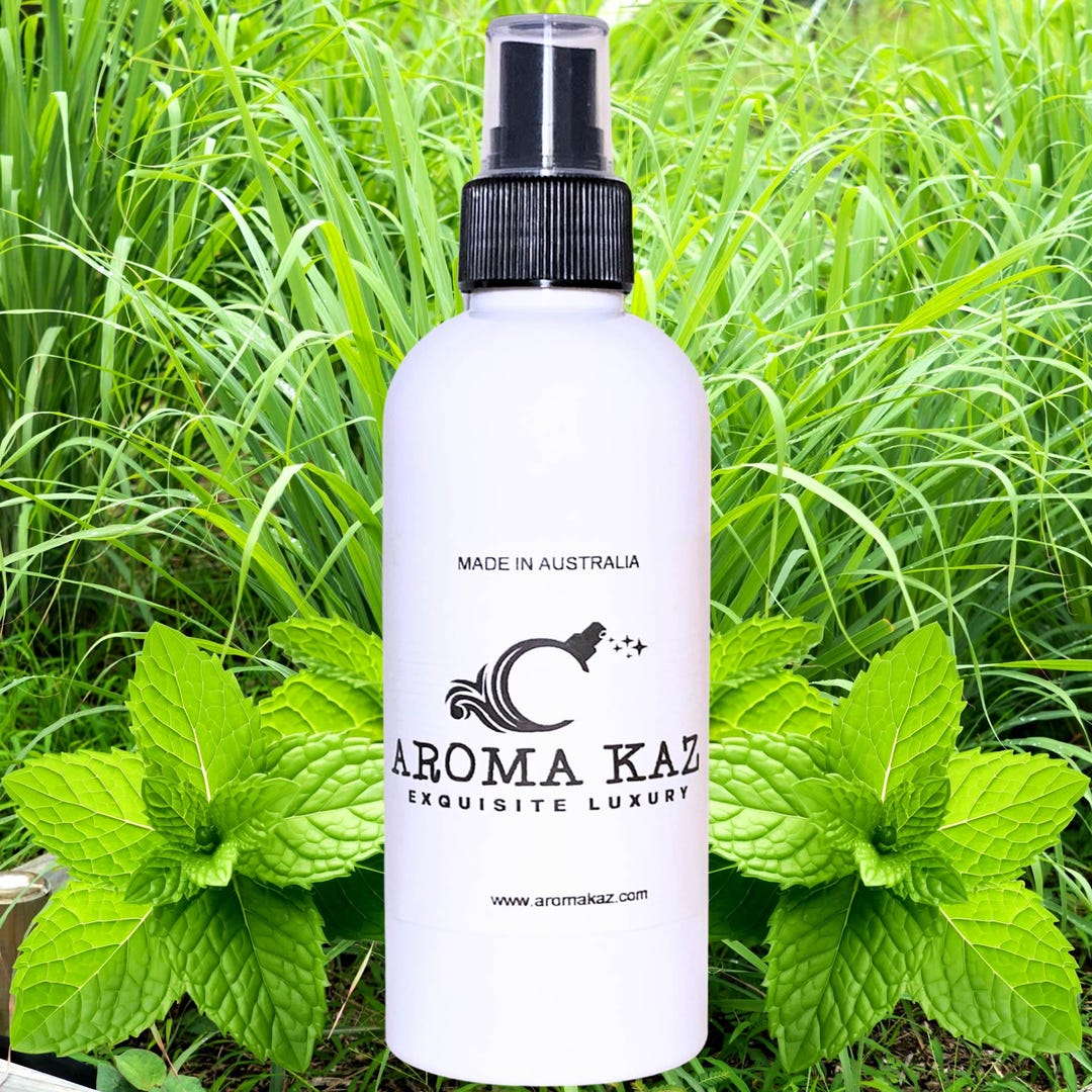 Lemongrass & Wild Mint Scented Room Linen Bathroom Car Air Freshener ...