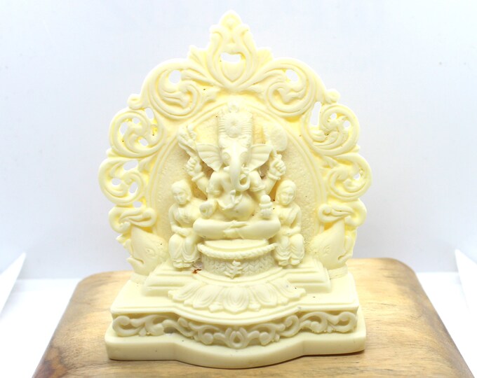 LORD GANESHA Beautiful Statue Hindu God Pooja Prayer Rare Pure ...