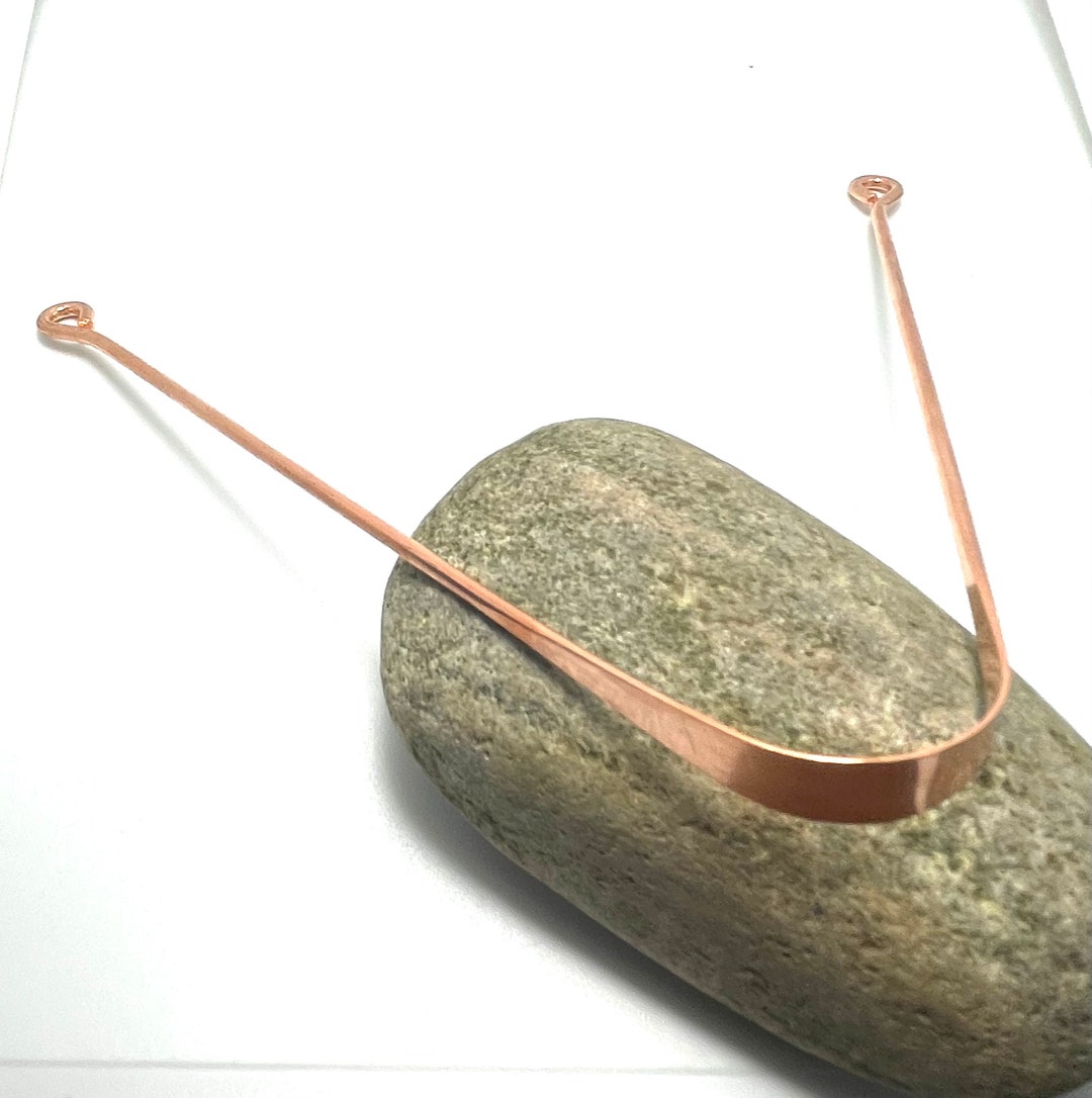 Copper Ayurvedic Tongue Cleaner Scraper Oral Hygiene Best Offer BUY 2 ...