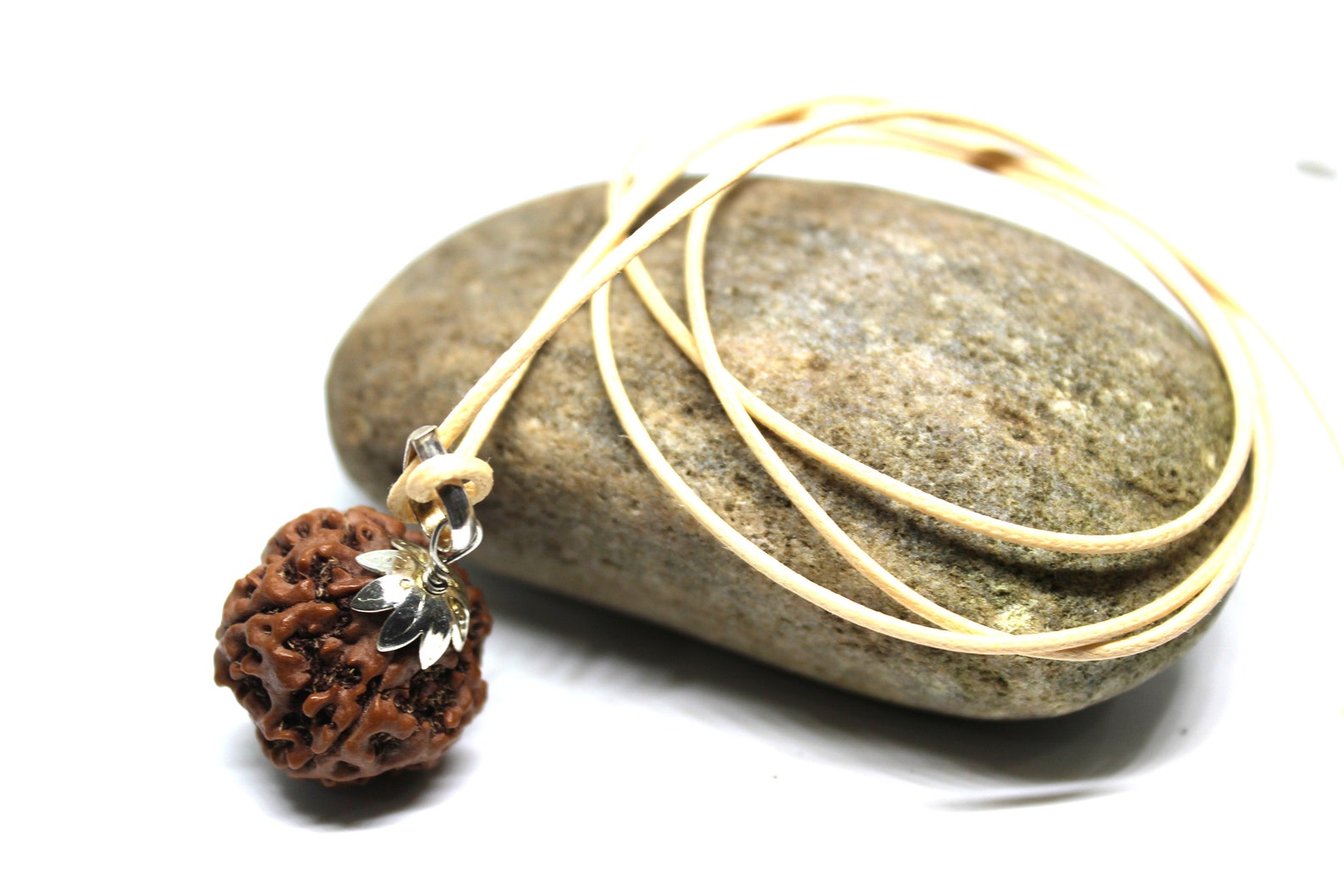 Shiva Pendant With 5 Mukhi Nepalese Rudraksha Bead, Shivaya Yoga ...
