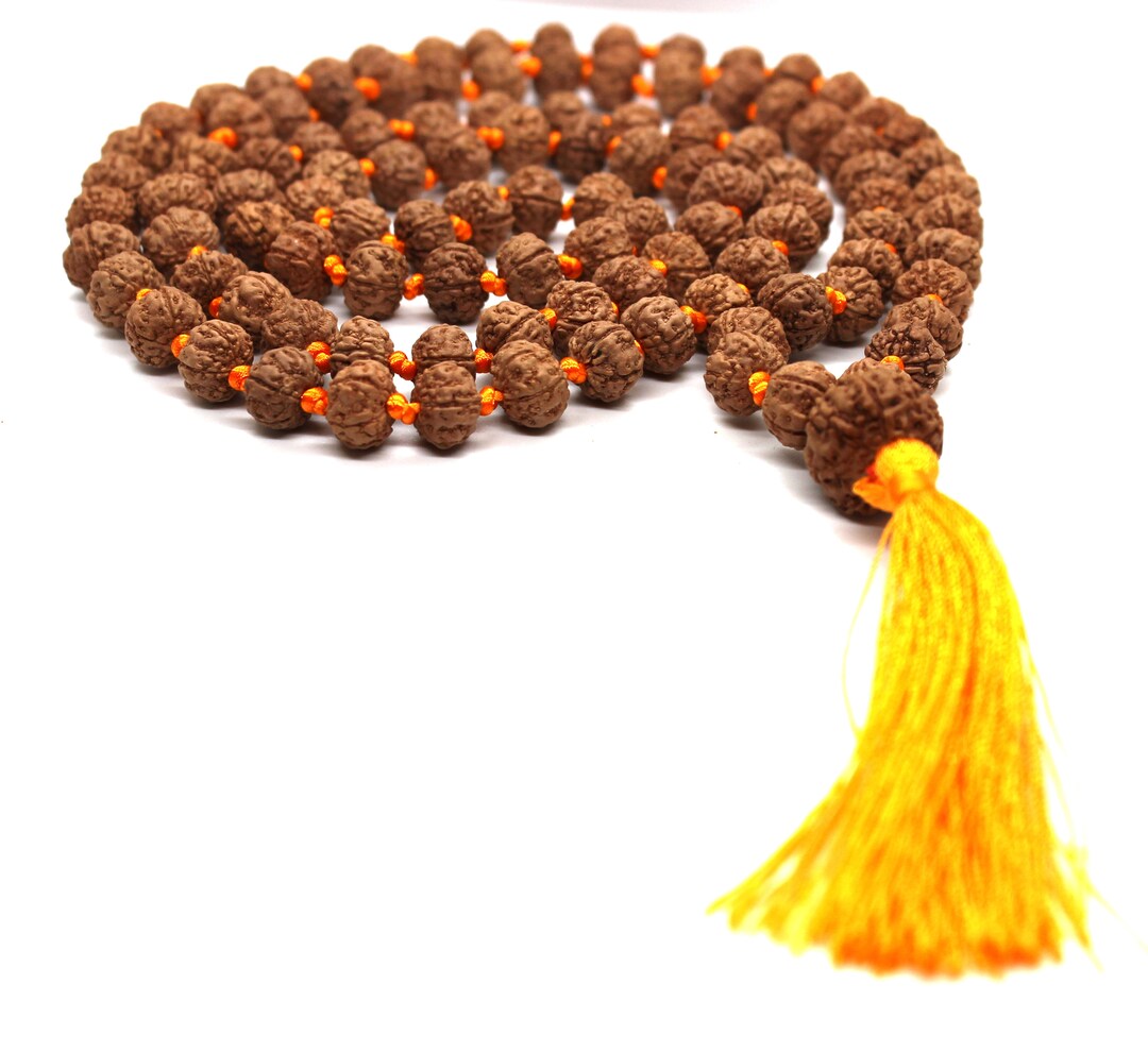 8 Mukhi Rudraksh EIGHT MUKHI GURU Bead Rudraksha Mala With 108 Beads 5 ...