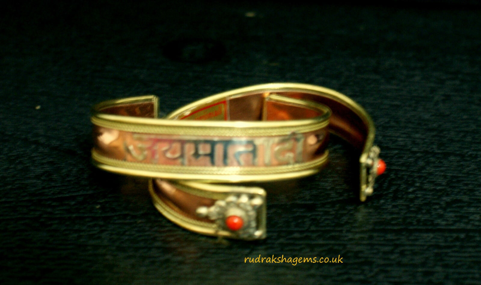 Hindu Mantra Brass & Copper Bracelet, Adjustable Kada Wrist Band - Etsy UK