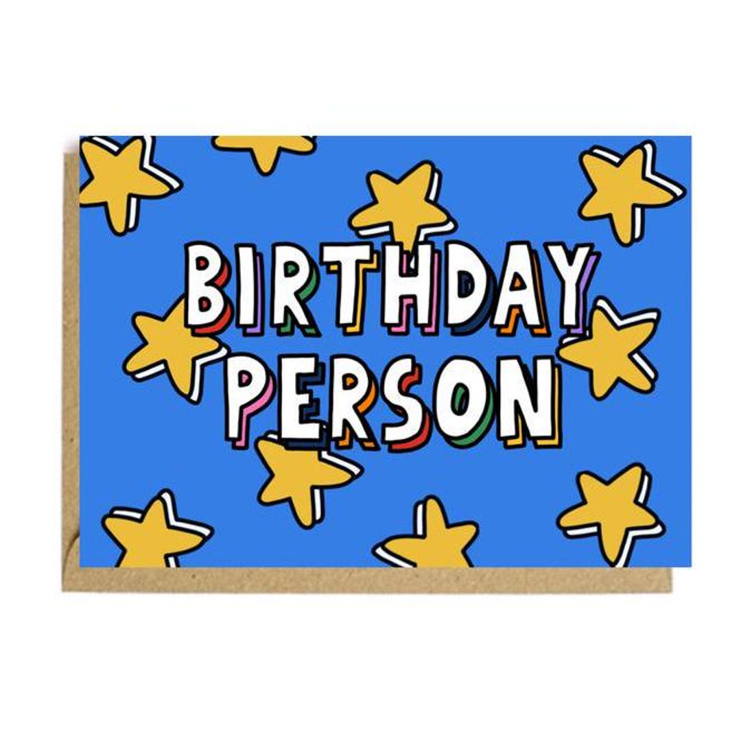 Birthday Person Card Happy Birthday Card - Etsy