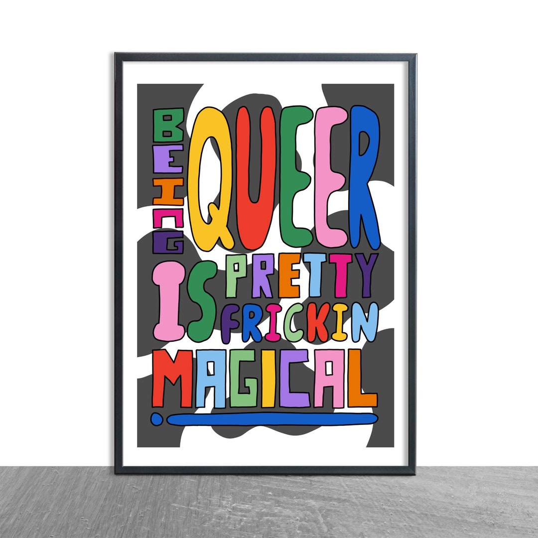 Queer Print A3 Print A4 Print Illustration Eco Friendly Print Home ...