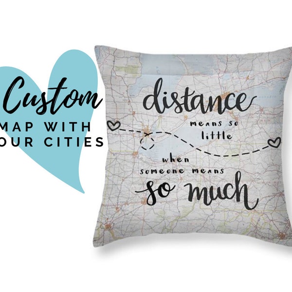 Map Throw Pillow - Etsy