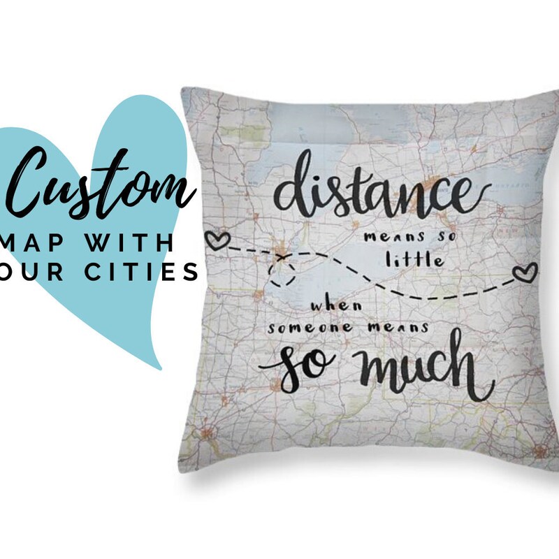 Map Pillow - Etsy