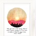 Inspirational Quote Wall Art Watercolor Print Sunrise Art Mountain ...