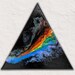 Rainbow Triangle Canvas Painting Music Wall Art Abstract - Etsy
