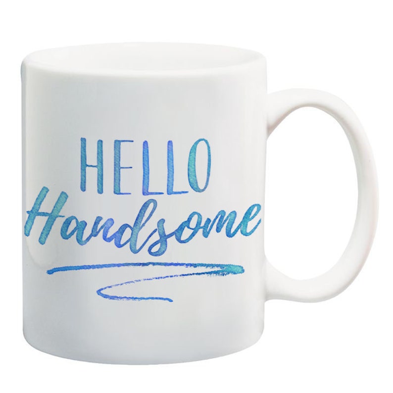 Good Morning Beautiful Hello Handsome Pair of Mugs Gift for - Etsy