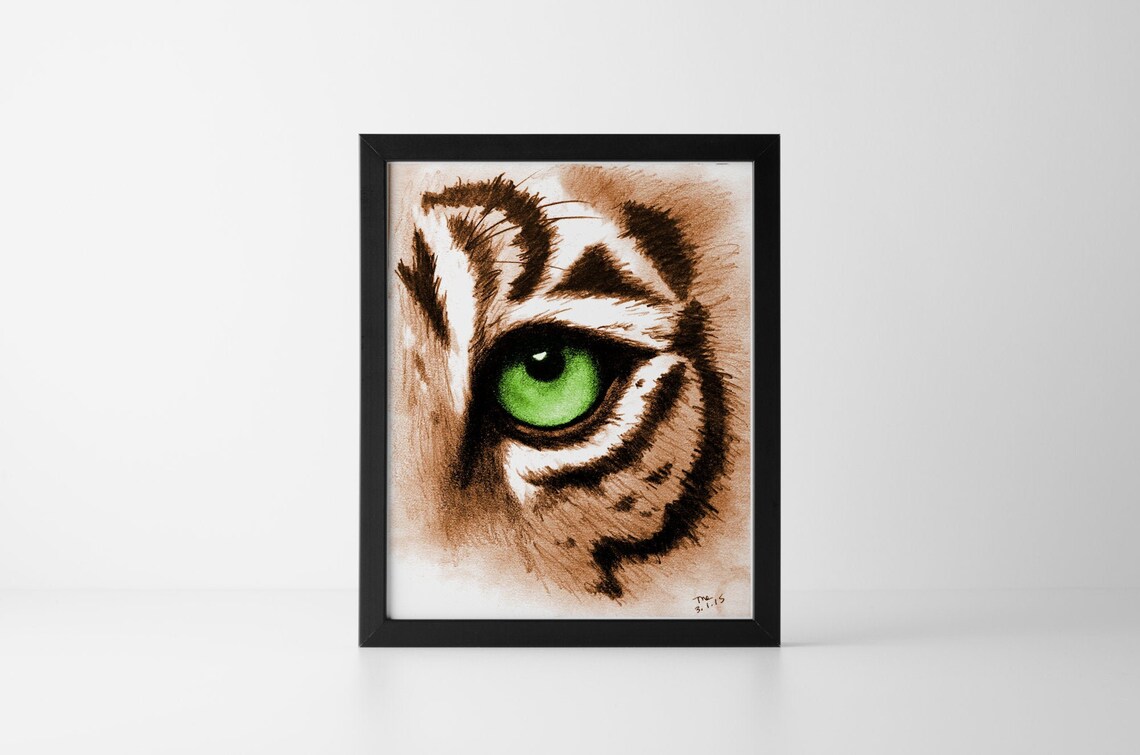 Eye of the Tiger Art Print Tiger Art Animal Print Decor - Etsy