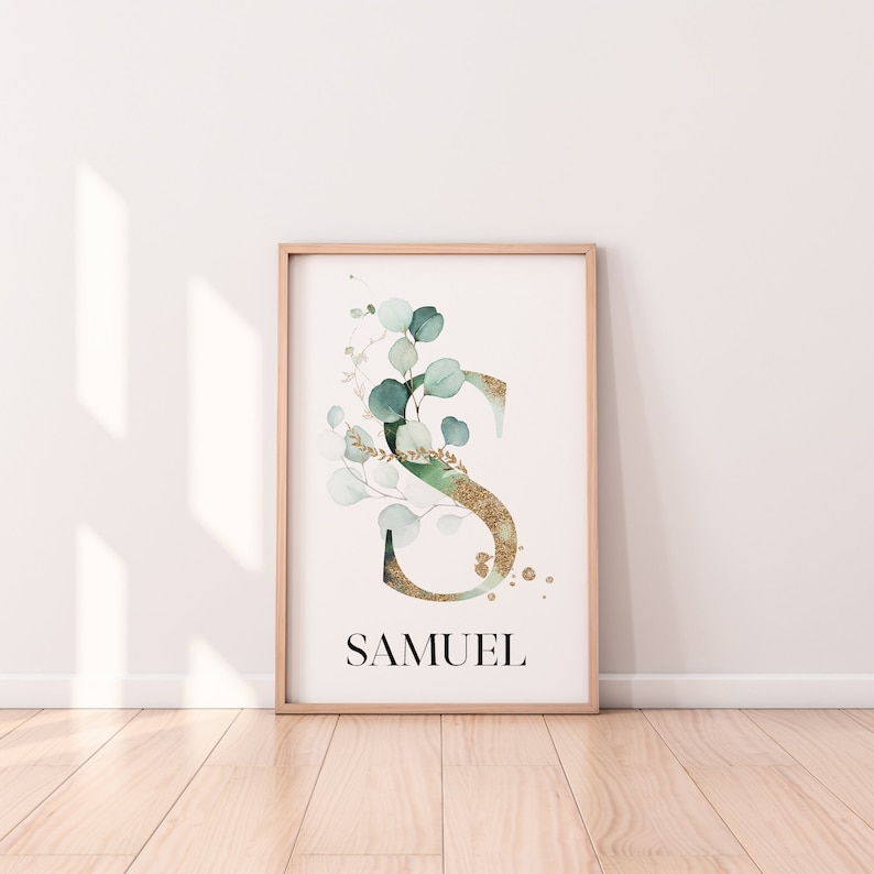 Personalized Name Art for Kids Custom Baby Name Letter Art for Nursery ...