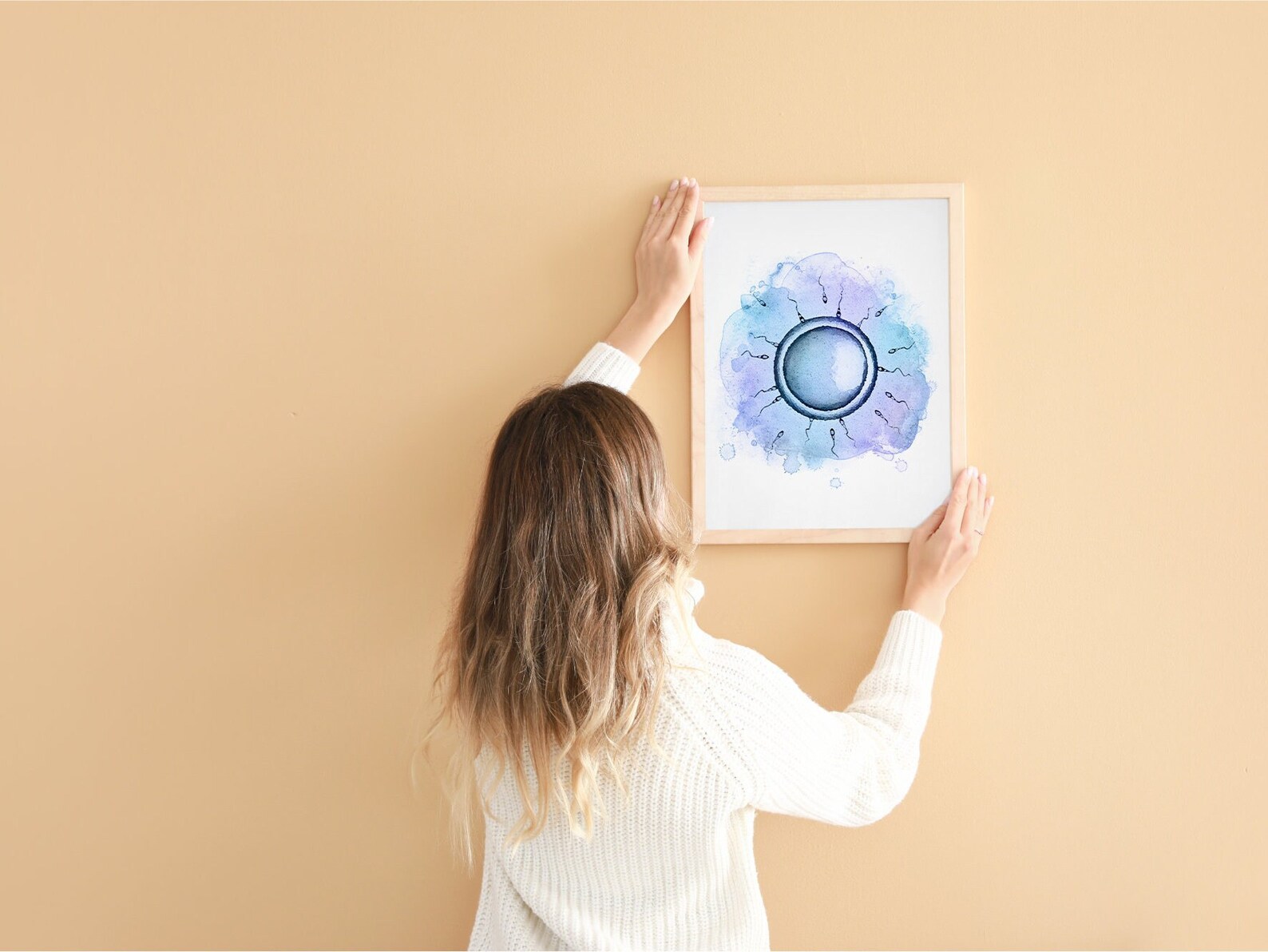 Medical Decor Anatomy Prints Fertility Art OBGYN Gifts - Fertilization ...