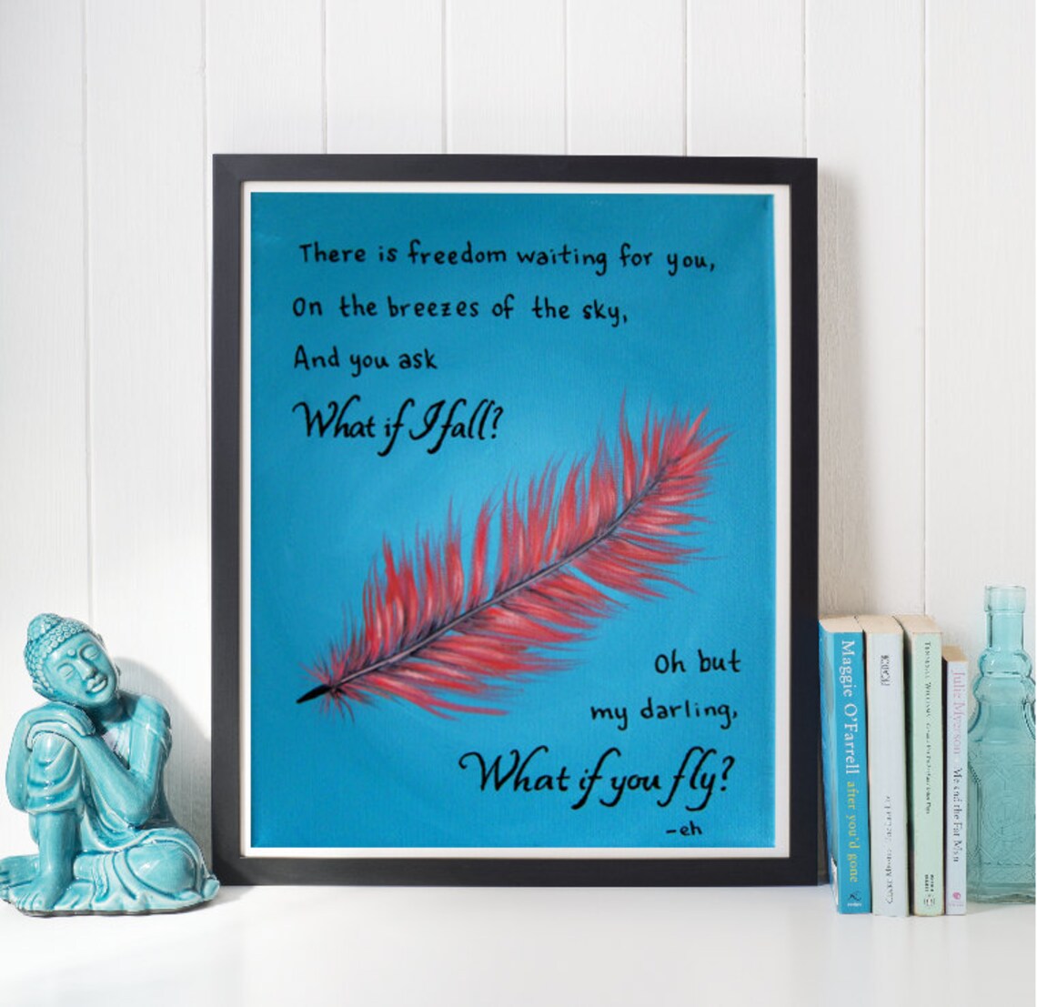 Inspirational Prints What If I Fall What If You Fly - Etsy