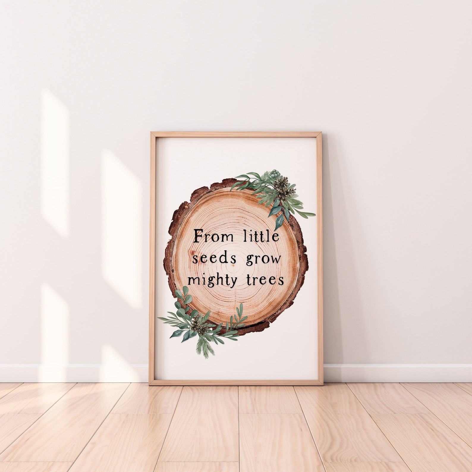 From Little Seeds Grow Mighty Trees Woodland Nursery Printable Wall Art ...