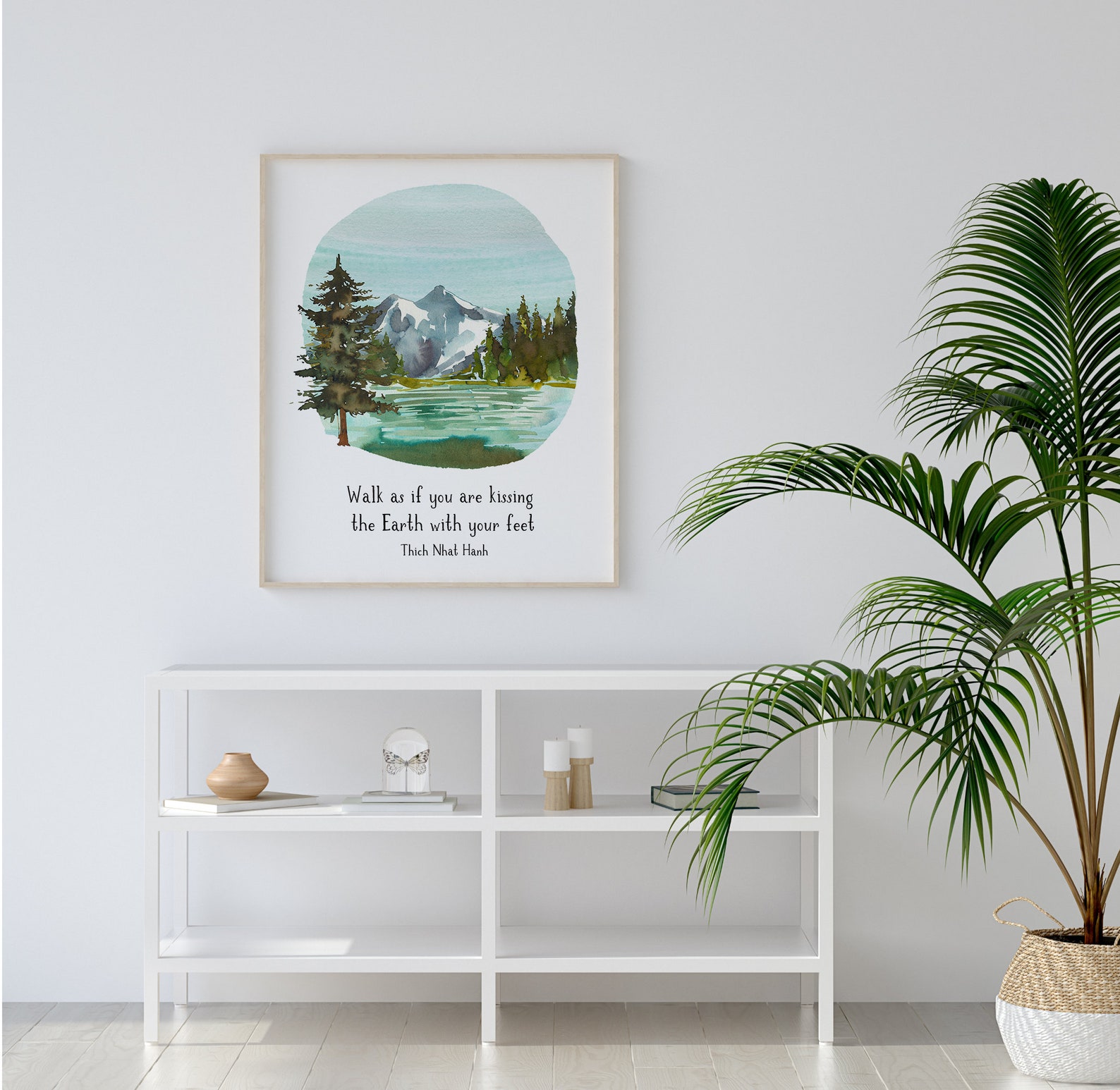 Inspirational Quotes Wall Art Nature Lover Gift Mountains | Etsy