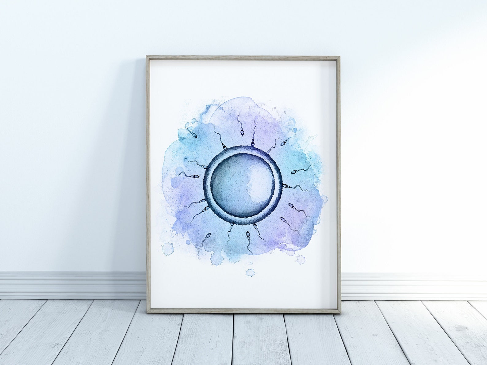 Medical Decor Anatomy Prints Fertility Art OBGYN Gifts - Fertilization ...