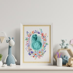 Rainbow Baby Gift Custom Embryo Art Embryo Painting Personalized IVF ...