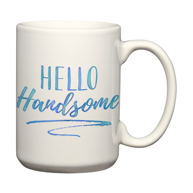Good Morning Beautiful Hello Handsome Pair of Mugs Gift for - Etsy