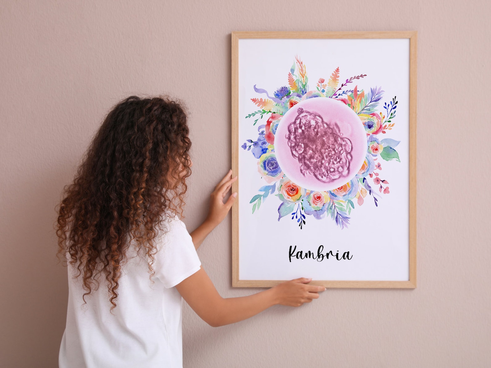 Rainbow Baby Gift Custom Embryo Art Embryo Painting Personalized IVF ...