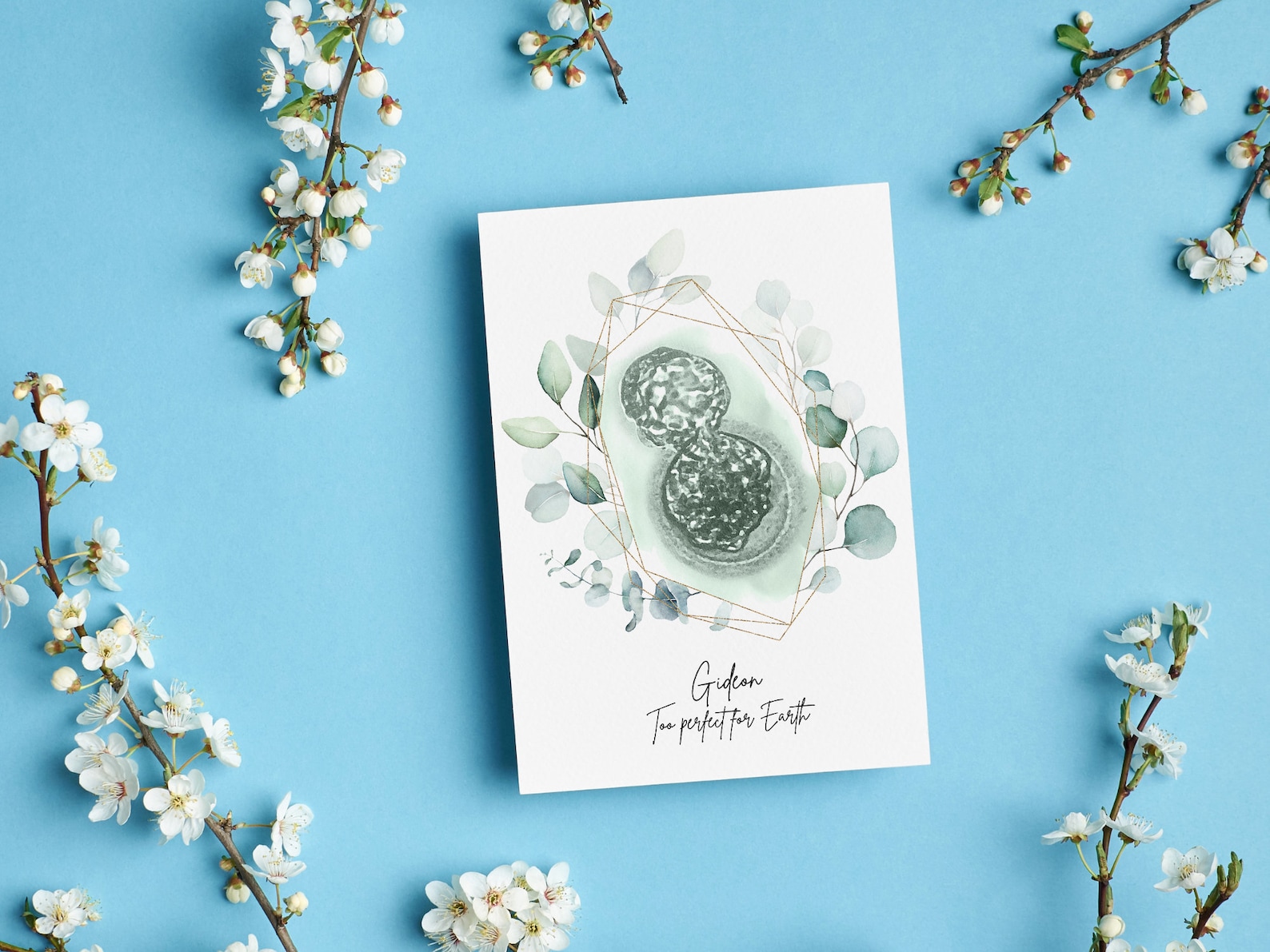 Embryo Art Custom Nursery Art Embaby Watercolor Eucalyptus Print - IVF ...