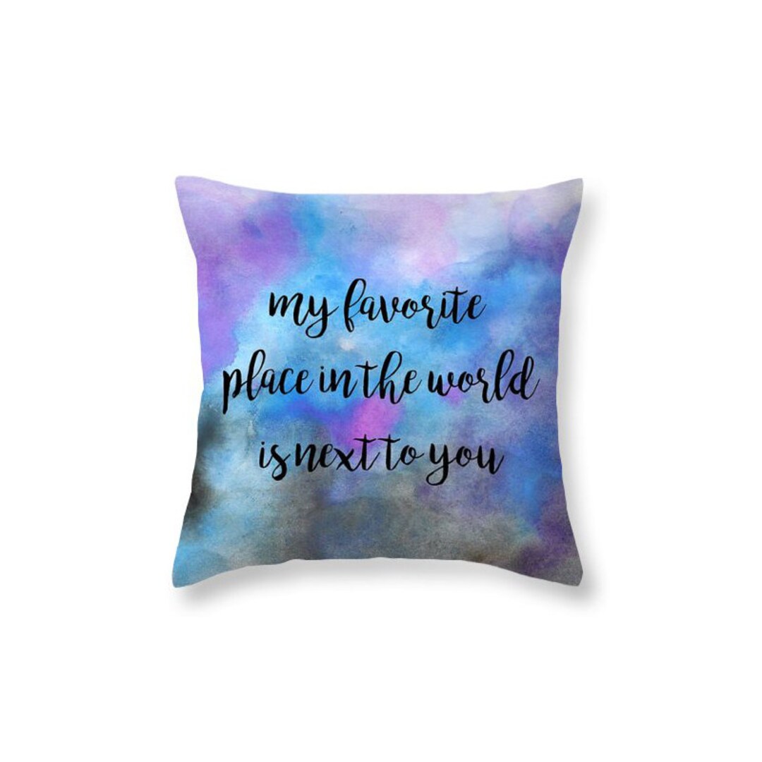 Valentines Day Gift Decorative Throw Pillow Love Quote Throw Pillow ...