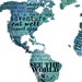Typography Print World Map Wall Art Travel Quotes for Wall - Travel ...