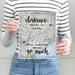Custom Map Print Long Distance Relationship Gift Long Distance Friend ...