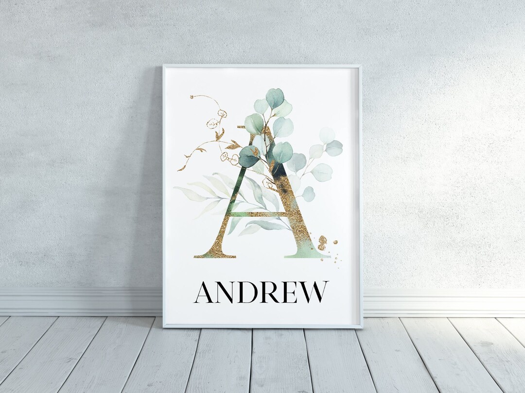 Personalized Name Art for Kids Custom Baby Name Letter Art for Nursery ...