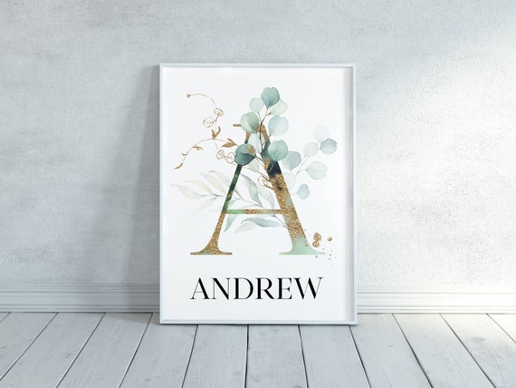 Personalized Name Art for Kids Custom Baby Name Letter Art for | Etsy