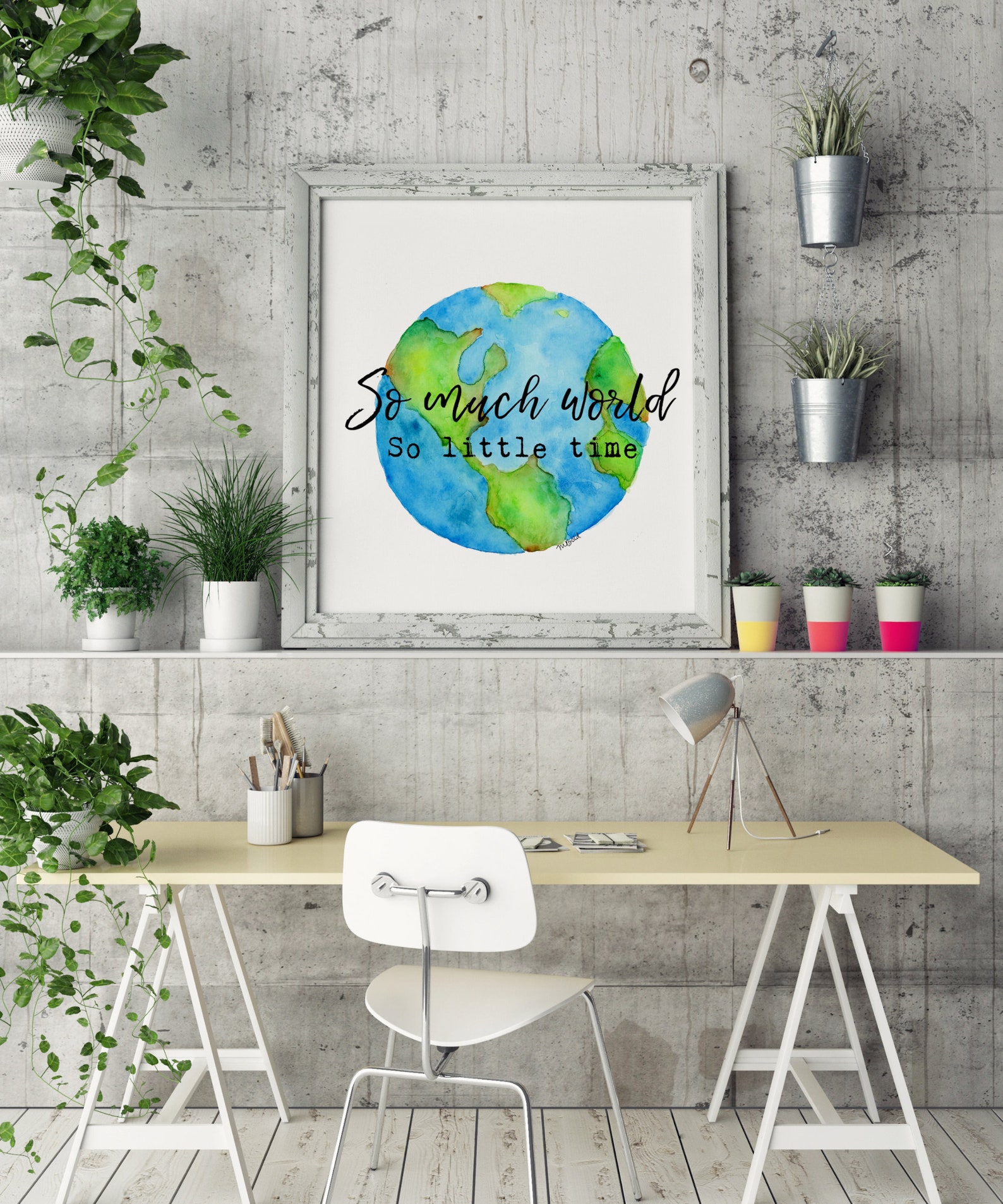 Travel Art Print Travel Quote Wall Art Watercolor Print - Etsy