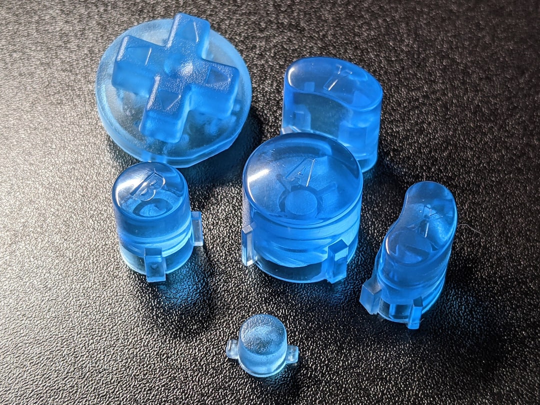 Custom Resin Cast Gamecube Controller Buttons Ocean Blue face Buttons ...