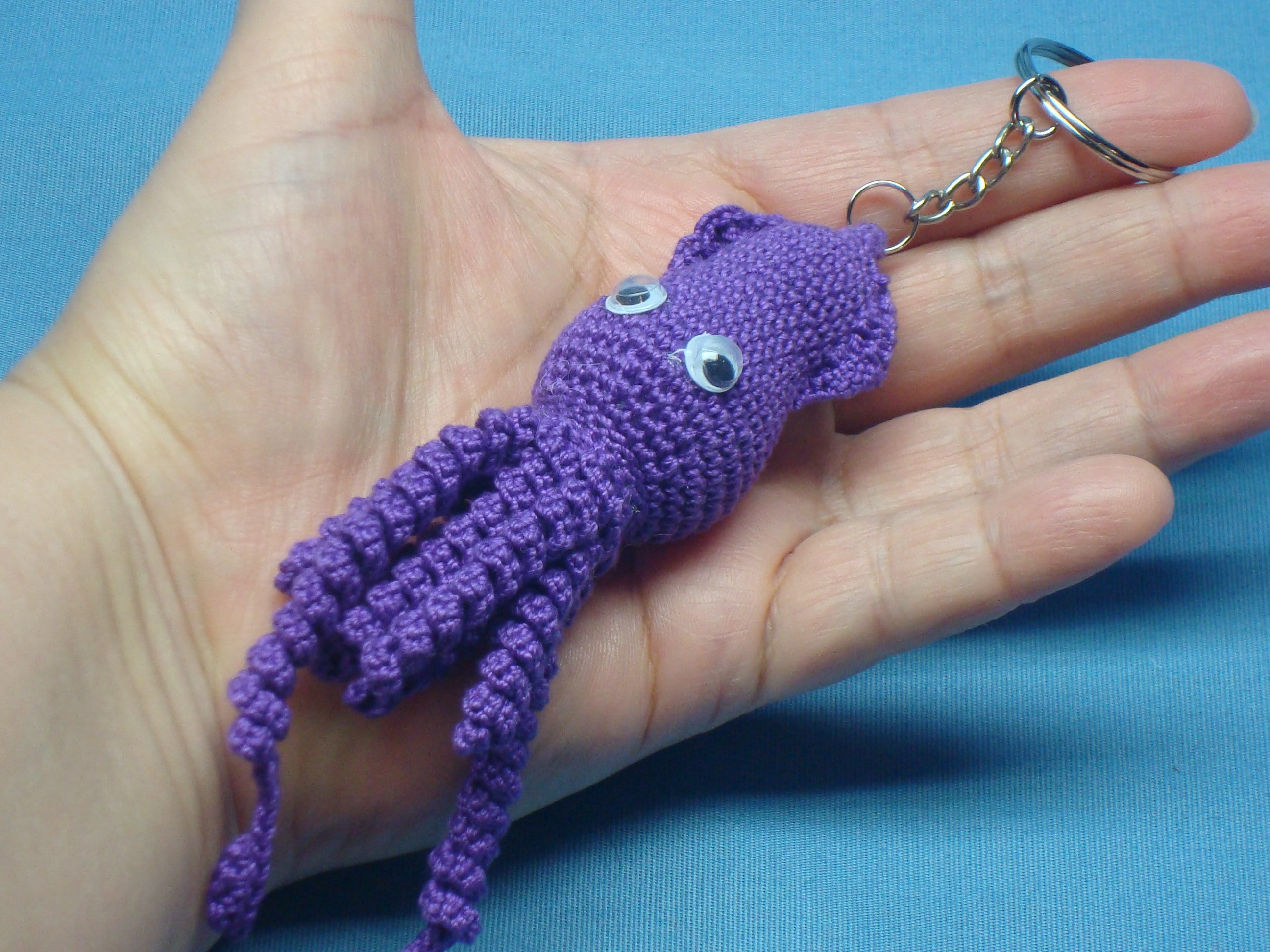 Squidzy Key Chains. Adorable Squids on With Your Keys. - Etsy