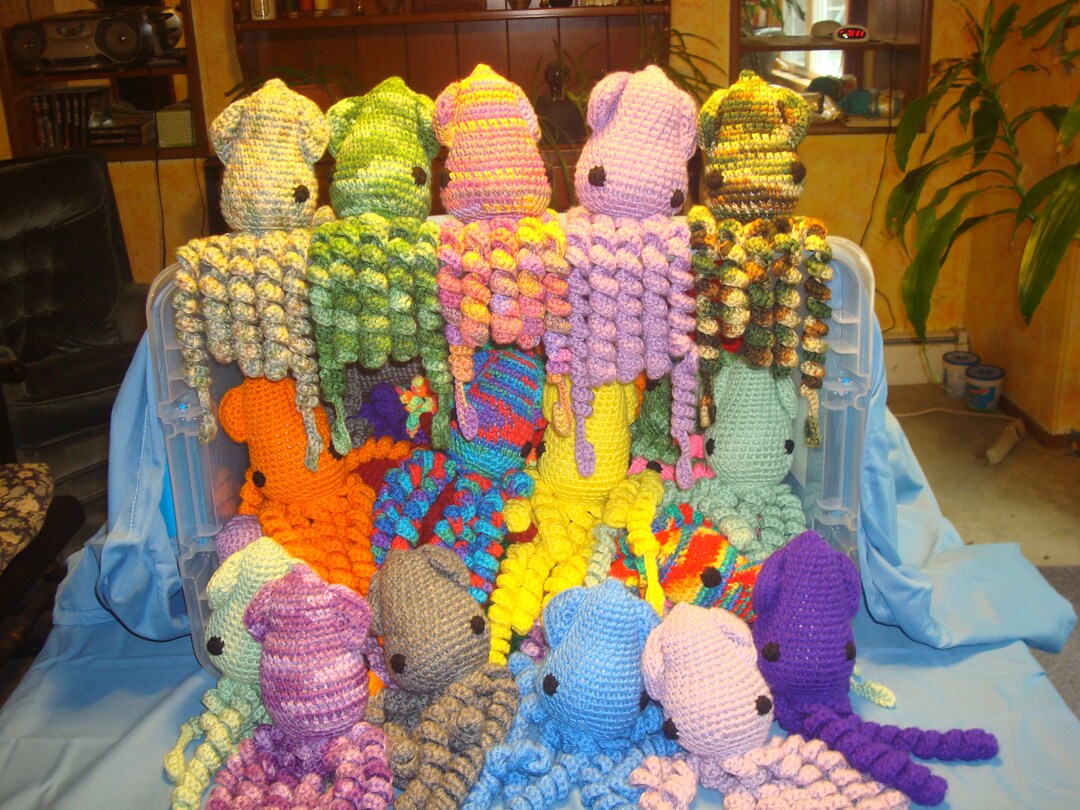 Squidzy, the Cute, Cuddly Stuffed Squid. Squidzy is Child Safe and Baby ...