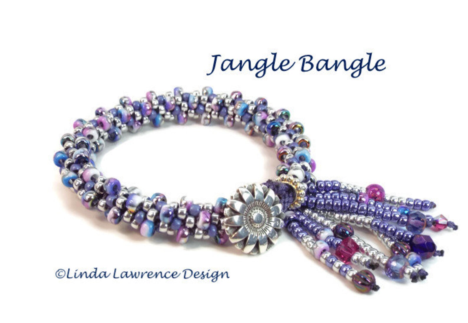 PDF TUTORIAL Kumihimo Jangle Dangle Bangle Bracelet Instant | Etsy