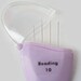 NEEDLES BEADING PEBBLES English Beading Needles Set of 4, Flip Top Case ...