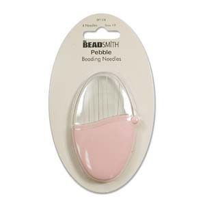 NEEDLES BEADING PEBBLES English Beading Needles Set of 4, Flip Top Case ...