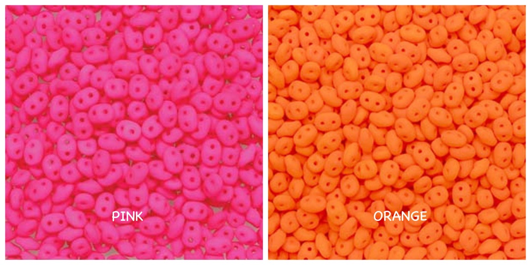 Neon Superduos 11 Colors, Saturated Color, 22 Gram Tube - Etsy