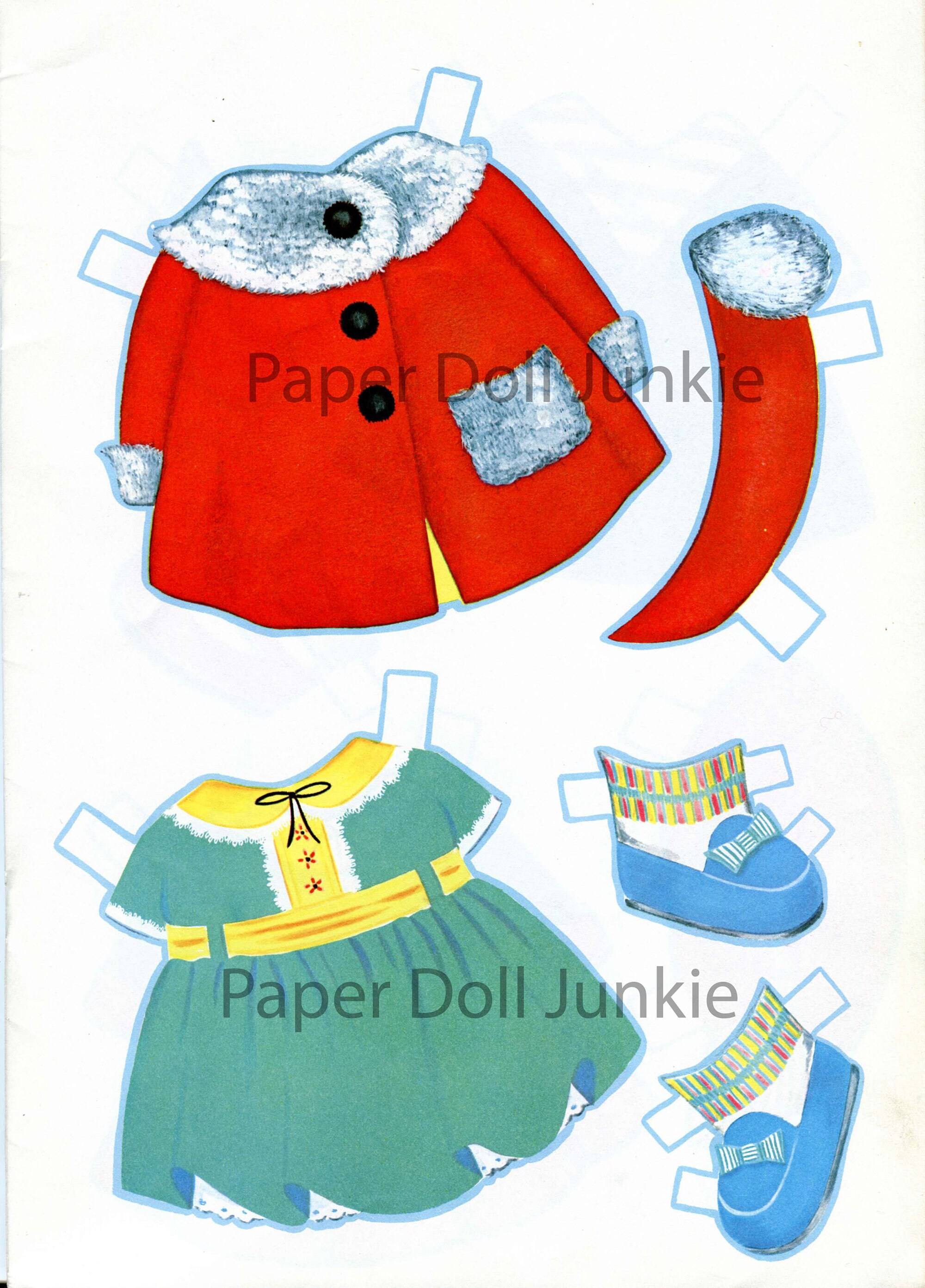 Vintage 1966 Paper Doll My Big Dolly Little Girl Clip Art - Etsy