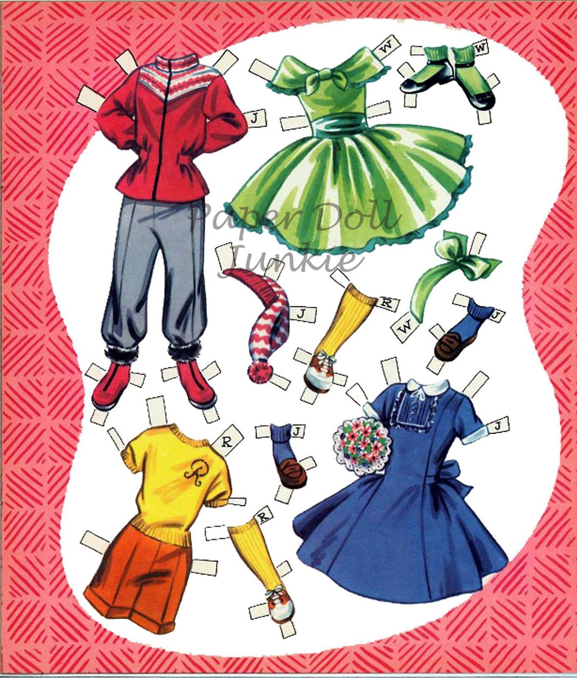 Vintage Paper Dolls, Little Maids Dress Shop, 1957 Paper Dolls ...