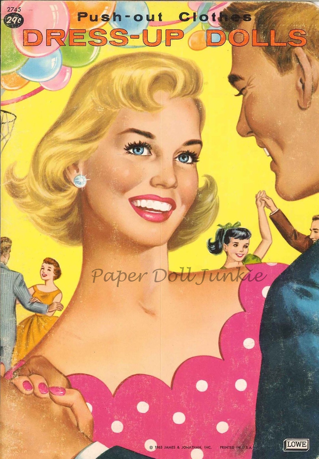 Vintage Paper Dolls Dress Up Paper Dolls Instant Download Printable Pdf And Jpeg Paper Doll