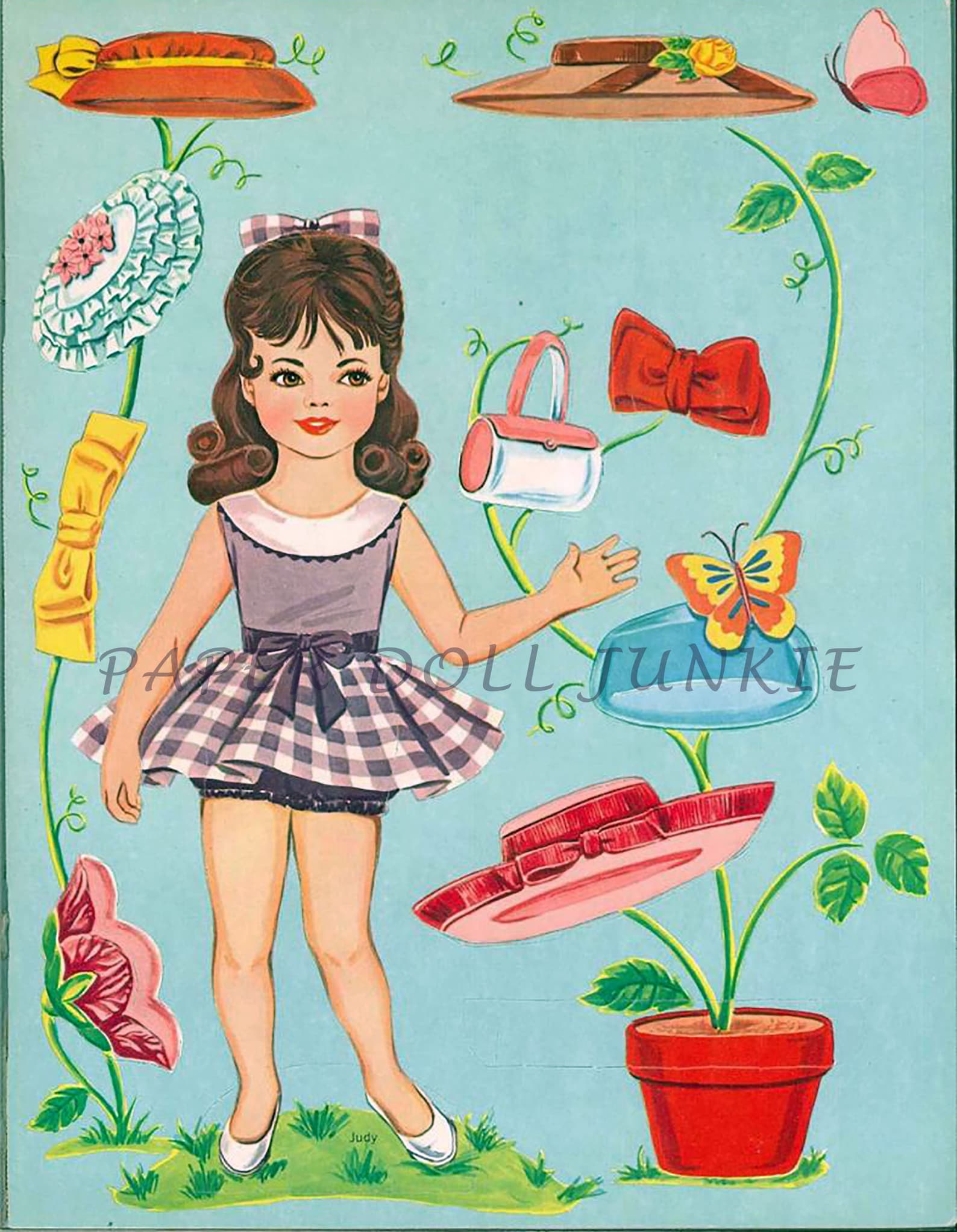 Paper Dolls Printable, Vintage Paper Dolls, Retro Paper Dolls, Little ...