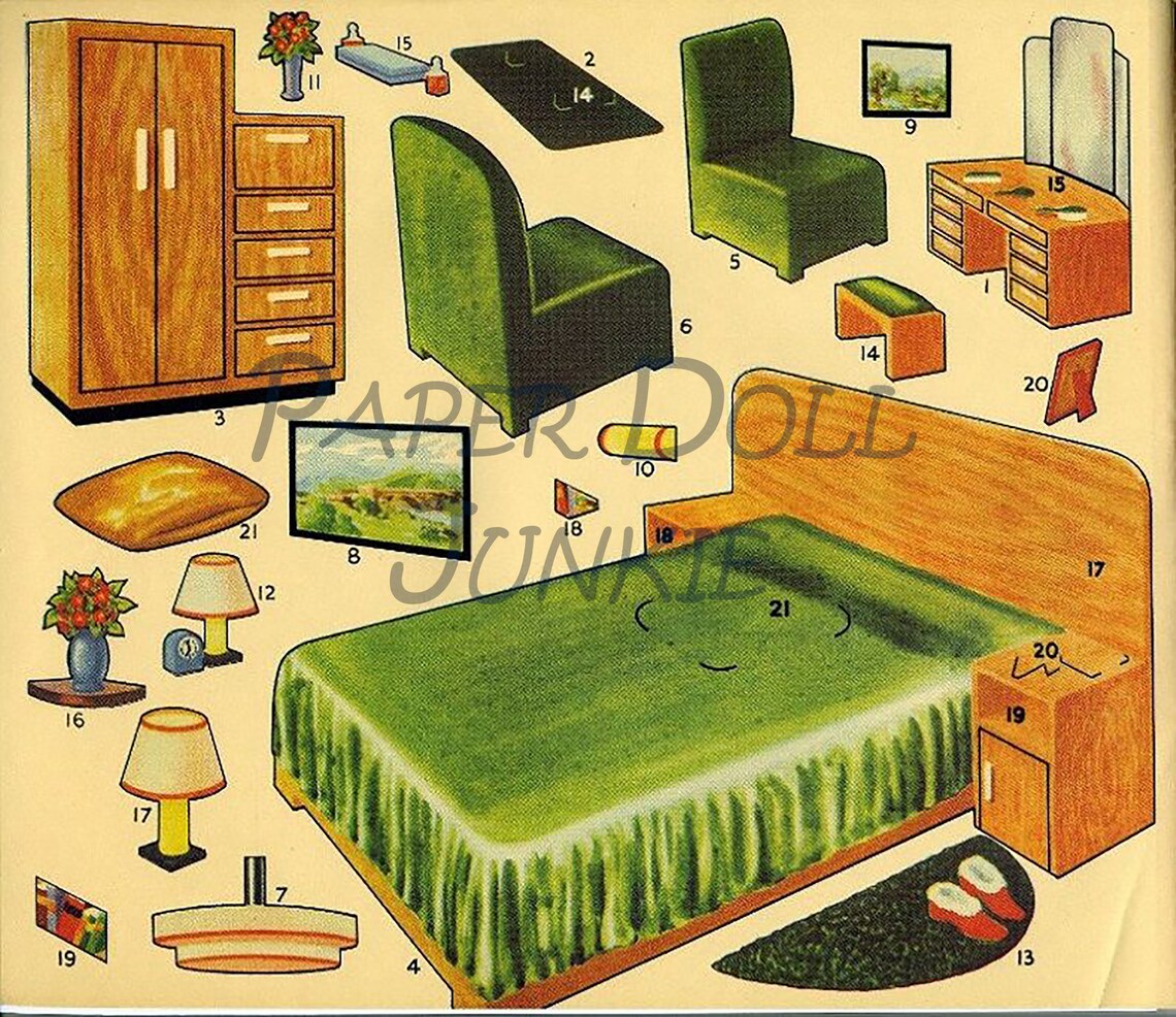 My Model House Paper Doll House Paper Toys Printable - Etsy