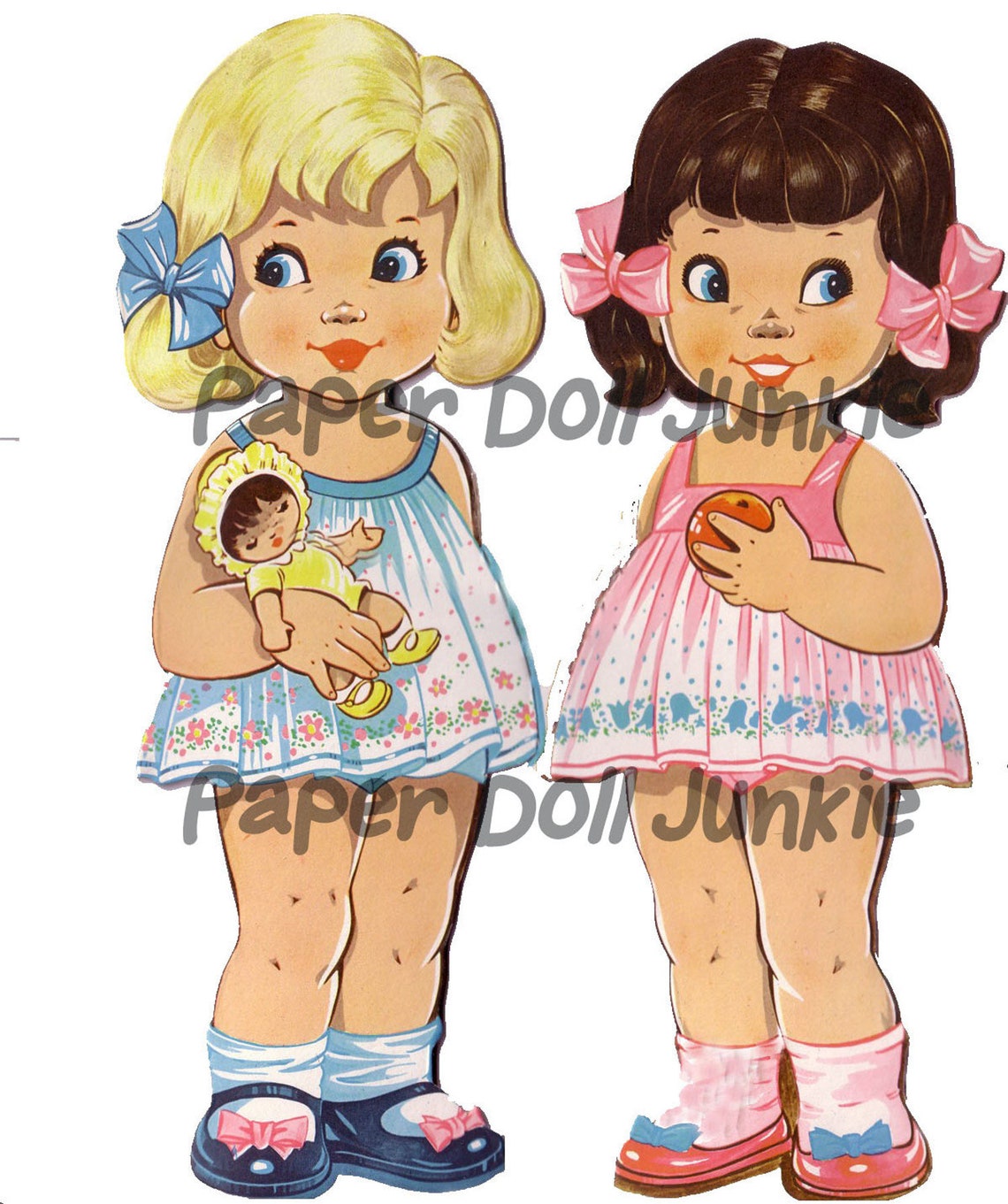 Extra Large Printable Paper Dolls PNG and PDF Formats | Etsy
