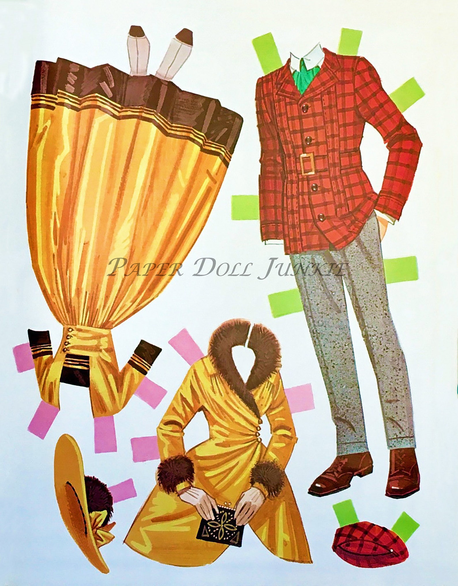 Vintage 1968 Chitty Chitty Bang Bang Paper Dolls Printable Instant ...