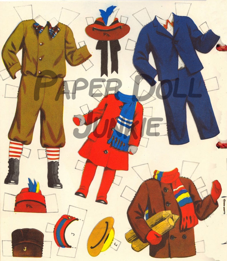 Five Little Peppers Paper Dolls Instant Download Printables - Etsy