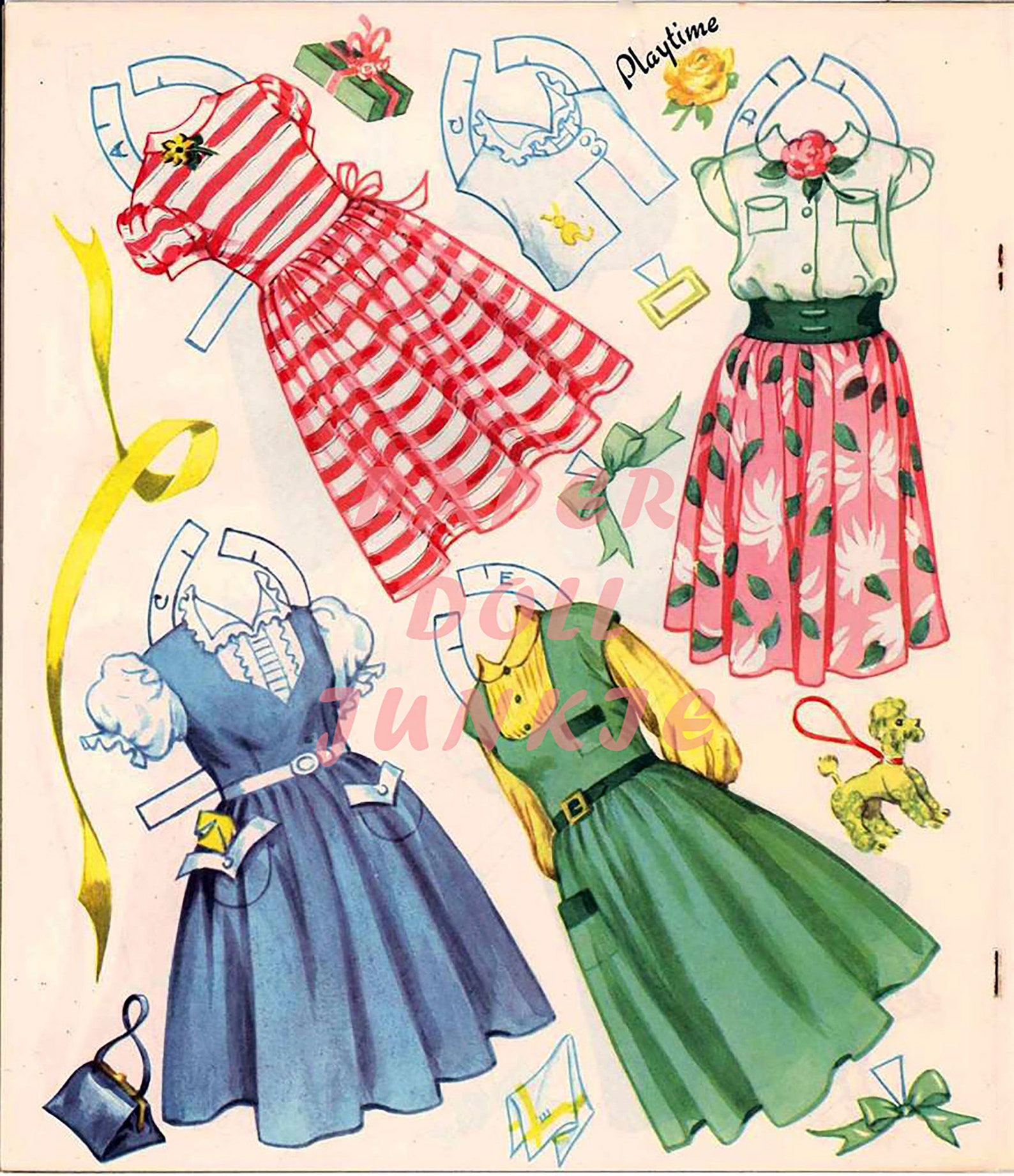 Junior Models 1957 Paper Dolls, Instant Download Paper Dolls, Printable ...